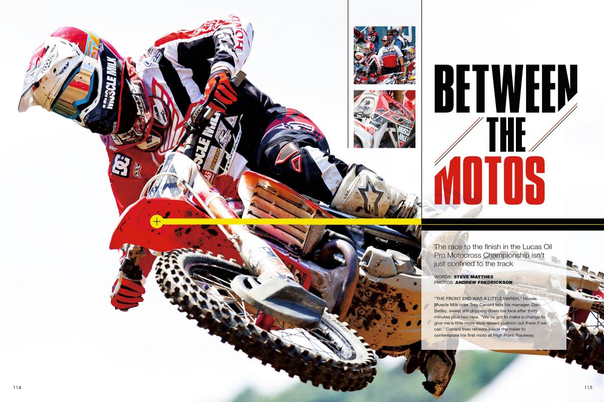 BETWEEN THE MOTOS - Motocross Magazine - Racer X Illustrated